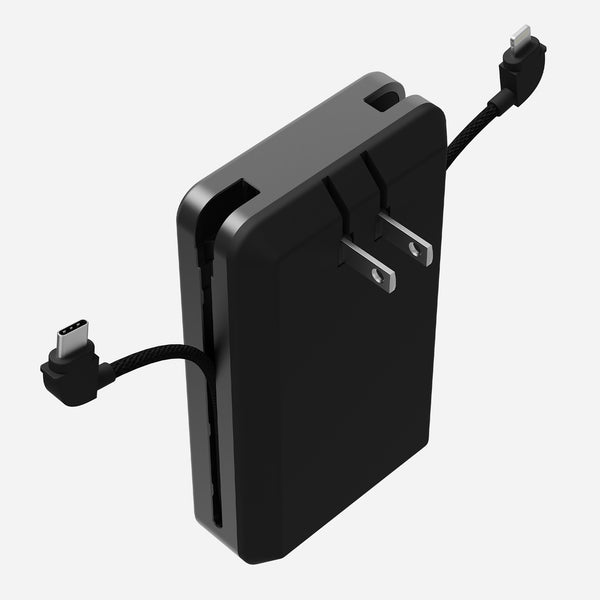 Powerstation Plus Ultra 10K Power Bank with Integrated Cables and AC P ...