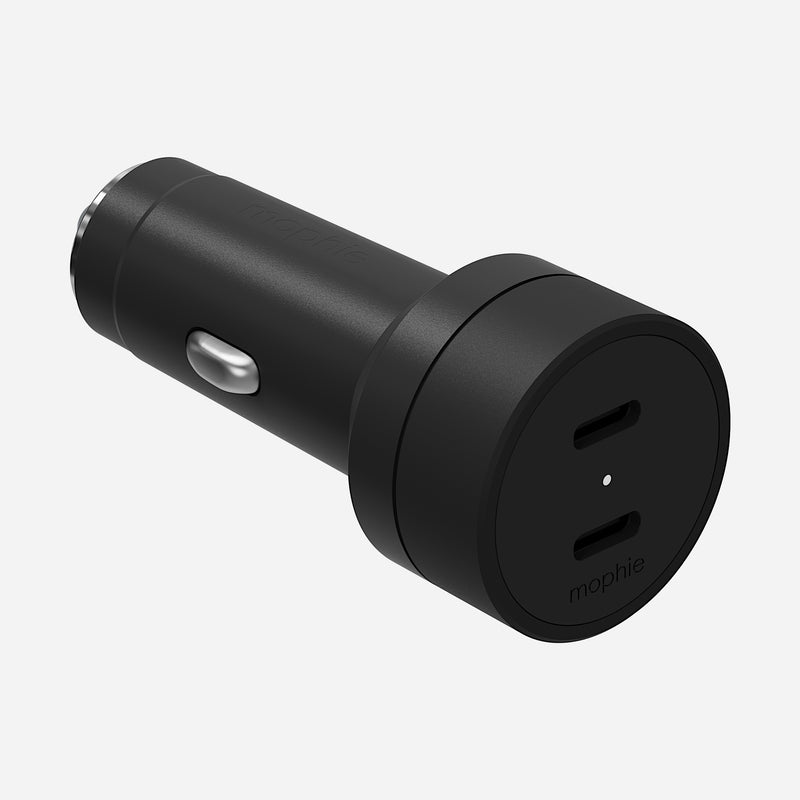60W Dual Port USB-C Car Adapter – mophie